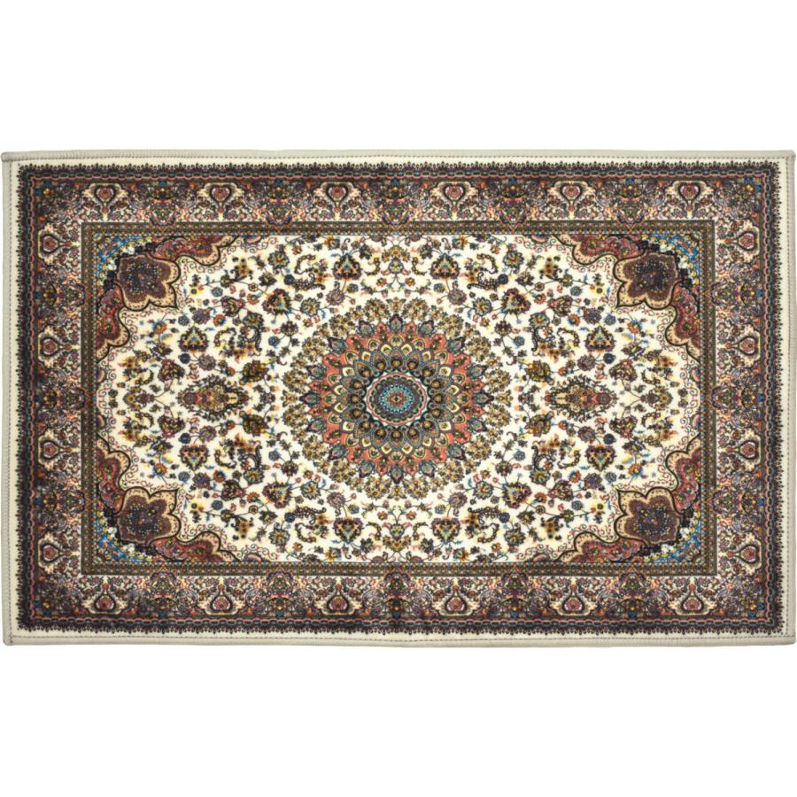 玄関マット 屋内 60×90cm （マイクロマット） 洗える ギャベ柄 メダリオン柄 スタイリッシュ マット 室内用 滑り止め加工 : 62000 : るるべ - 通販 - Yahoo!ショッピング