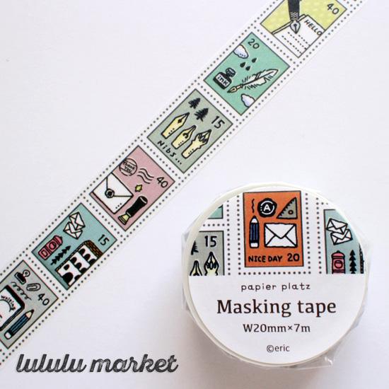 マスキングテープ eric／Stamp ai-112 : ルルルマーケット - 通販 - Yahoo!ショッピング