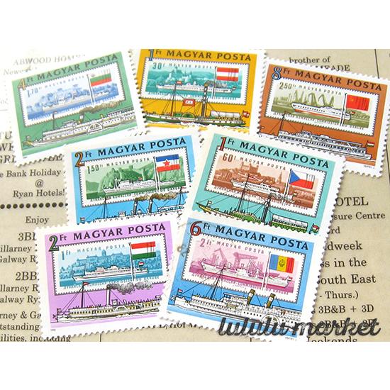 外国切手（ハンガリー）船 7枚 po-072 : po-072 : ルルルマーケット - 通販 - Yahoo!ショッピング