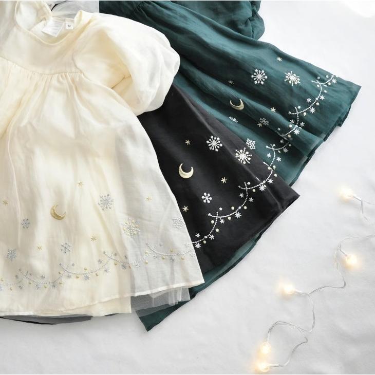 coto cotte 裾刺繍シアーパフワンピ 女の子 ワンピース チュール 結婚式 ハロウィン パーティー 発表会 コトコト : ベビー&雑貨 Lulumina - 通販 - Yahoo!ショッピング