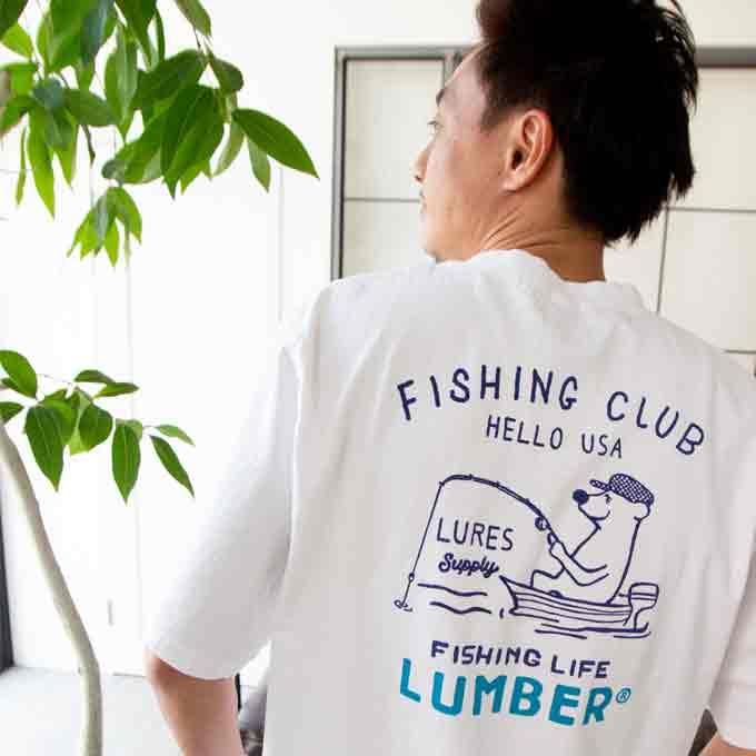 【LUMBER】16/2 FISHING BEAR PRINT T-SHIRTS 221362 : LUMBER Yahoo!ショッピング店 - 通販 - Yahoo!ショッピング