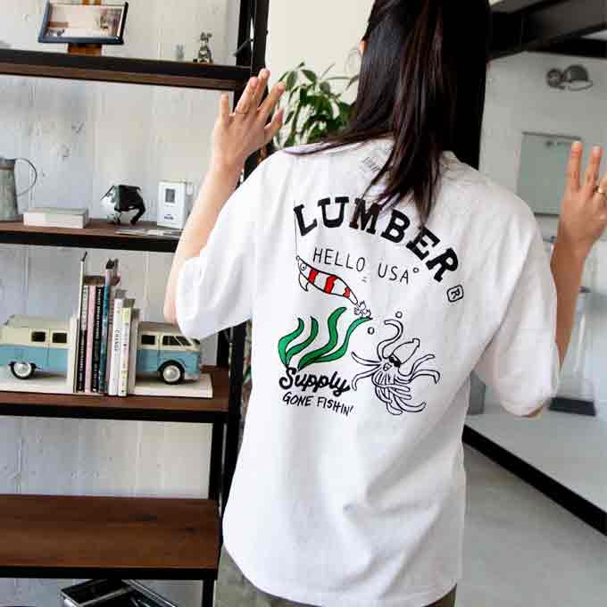 【LUMBER】16/2 EGGING PRINT T-SHIRTS 221371 : LUMBER Yahoo!ショッピング店 - 通販 - Yahoo!ショッピング