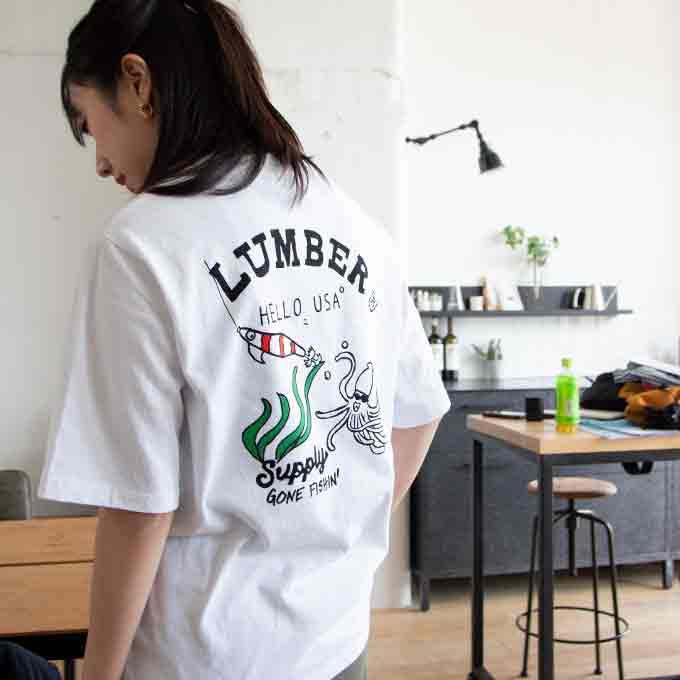 【LUMBER】16/2 EGGING PRINT T-SHIRTS 221371 : LUMBER Yahoo!ショッピング店 - 通販 - Yahoo!ショッピング
