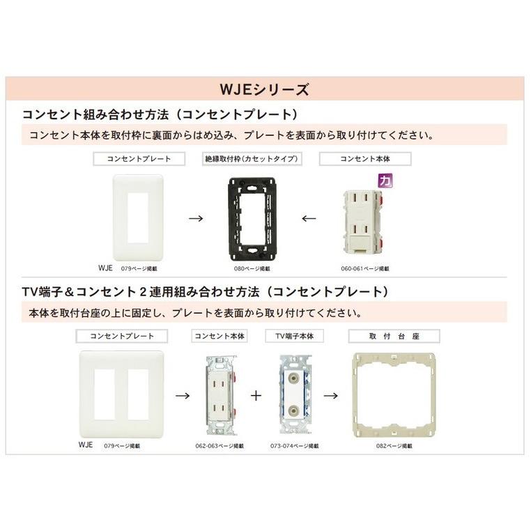 【JIMBO】 J-WIDEシリーズ配線器具 WJEシリーズ ダブルコンセント（カセットタイプ） JEC-BN-55K(PW) : 電材PRO SHOP LUMIERE Yahoo!店 ...