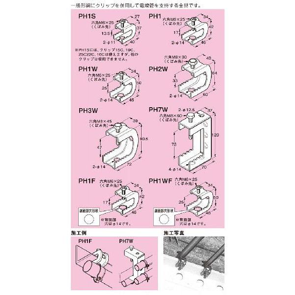 【ネグロス電工】 パイラック（一般形鋼用管支持金具） ステンレス鋼(SUS) S-PH1 : 電材PRO SHOP LUMIERE Yahoo!店 - 通販 - Yahoo!ショッピング