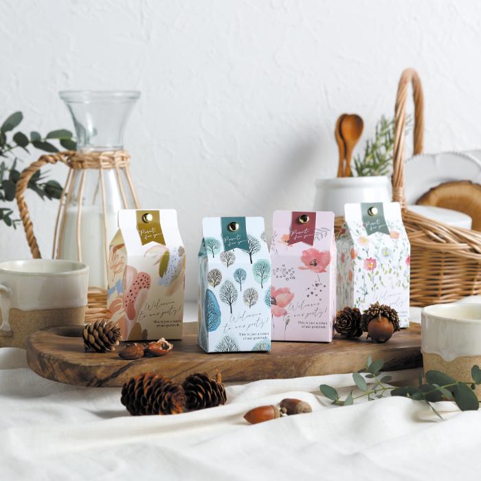 【プチギフト】ミルキーパック（ポップコーン） 1712【サンクスギフト・北欧風・お菓子】※5個単位でご注文ください : 1712 : プチギフトのルナ・ルーチェ - 通販 - Yahoo!ショッピング