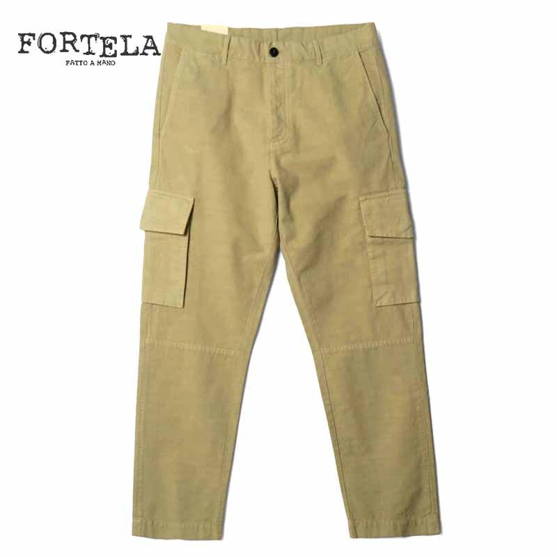 FORTELA / フォルテラ ウォッシュドコットンキャンバスカーゴパンツ(CARGO/IT) （ベージュ） : ルネドメニカ ヤフーショッピング店 - 通販 - Yahoo!ショッピング