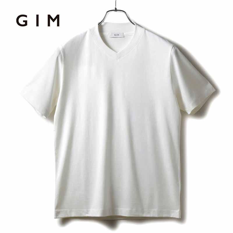 gim GIM / ジム プラチナフェイスコットン半袖スロープVネックTシャツ （オフホワイト） : ルネドメニカ ヤフーショッピング店 - 通販 - Yahoo!ショッピング
