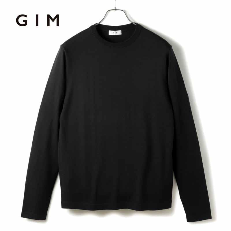 gim GIM / ジム シルク18Gクルーネックニット （ブラック） : ルネドメニカ ヤフーショッピング店 - 通販 - Yahoo!ショッピング