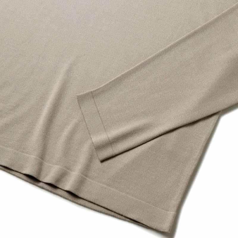 gim GIM / ジム シルク18Gクルーネックニット （ベージュ） : ルネドメニカ ヤフーショッピング店 - 通販 - Yahoo!ショッピング