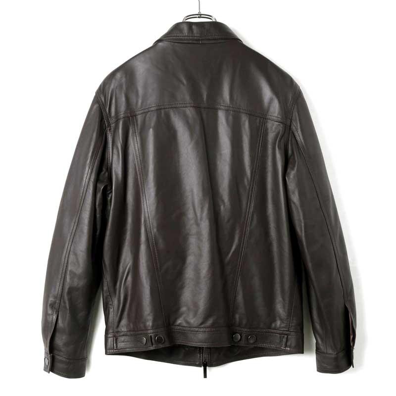 L'EDELLI / レデッリ ナッパレザー3rdタイプレザージャケット(006/G-3rd Jacket) （ダークブラウン） : ルネドメニカ ヤフーショッピング店 - 通販 ...