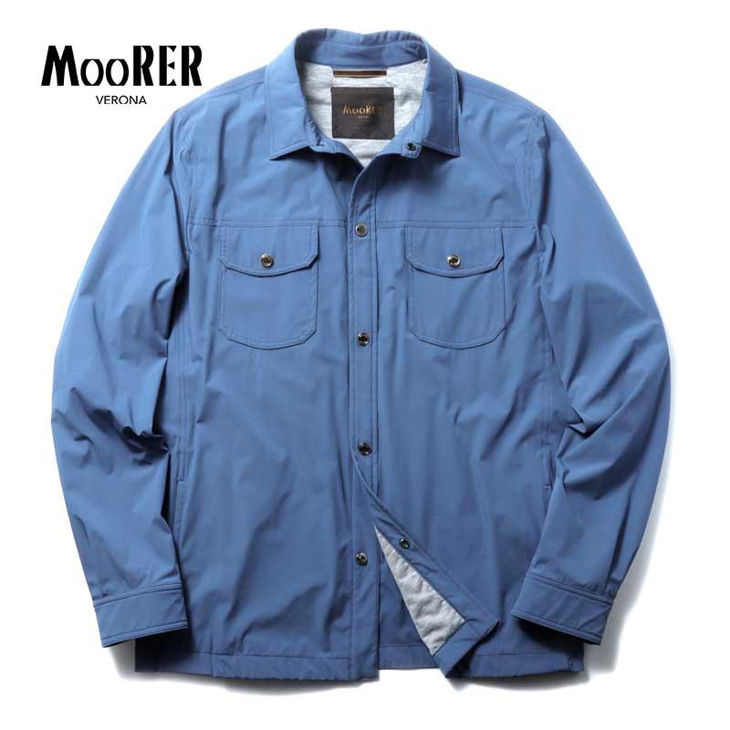 MOORER / ムーレー 撥水ナイロンストレッチシャツジャケット(ATLAS-KN) （INDIGO） : ルネドメニカ ヤフーショッピング店 - 通販 - Yahoo!ショッピング