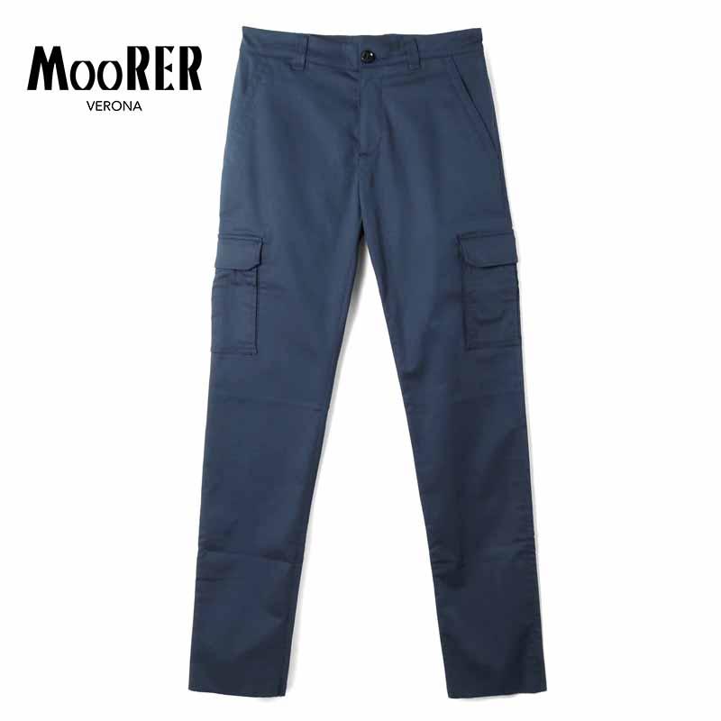 MOORER / ムーレー コットンリヨセルストレッチツイルテーパードカーゴパンツ(JERALD-WE) （NAVY） : ルネドメニカ ヤフーショッピング店 - 通販 - Yahoo!ショッピング
