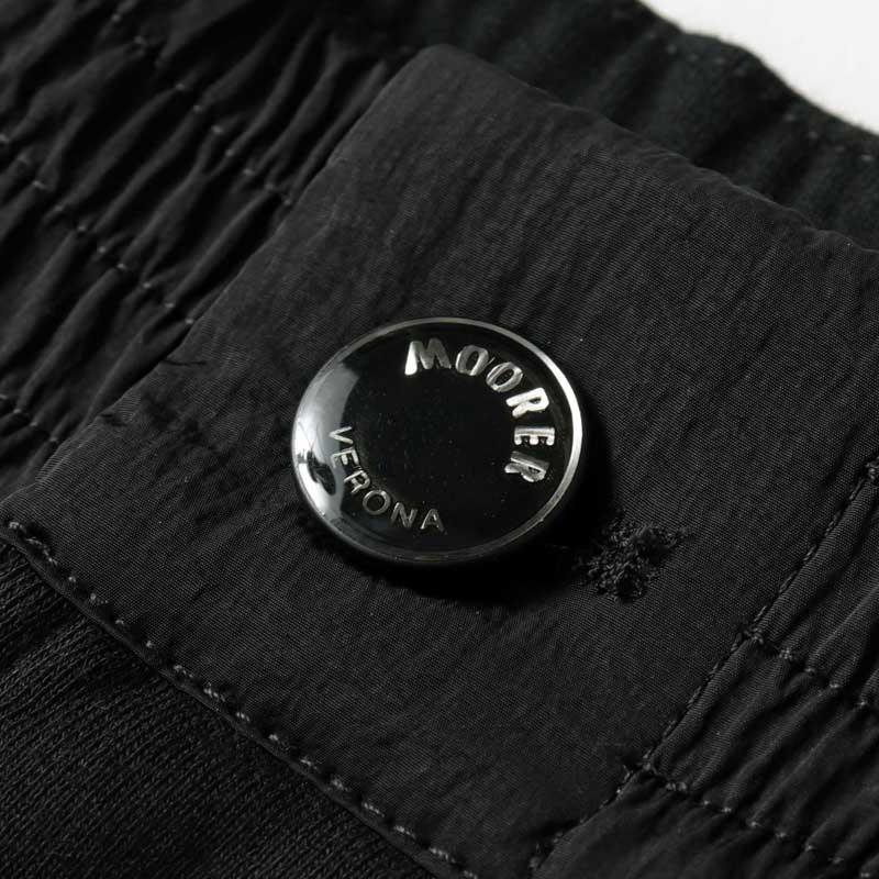 MOORER / ムーレー 撥水シュリンクナイロン切替しコットンスウェットイージーカーゴパンツ(BRITTON-RAD) （ブラック） : ルネドメニカ ヤフーショッピング店 - 通販 ...