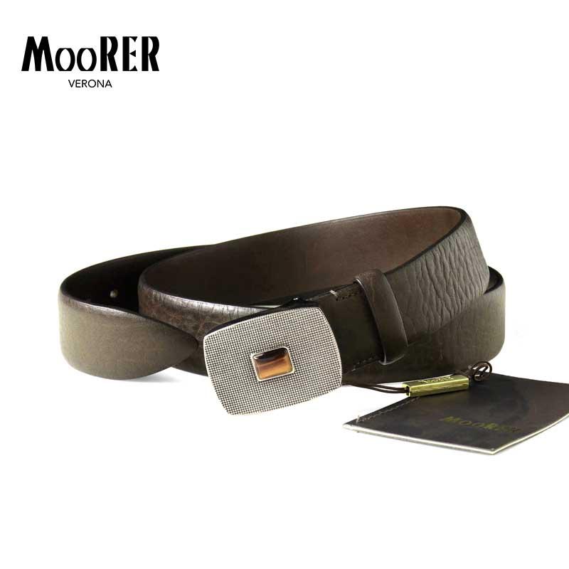 MOORER / ムーレー タイガーアイ付きシルバーバックルアメリカバイソンレザーベルト(MANDELA-POT) （本体：ダークブラウン バックル：シルバー） : ルネドメニカ ヤフー ...