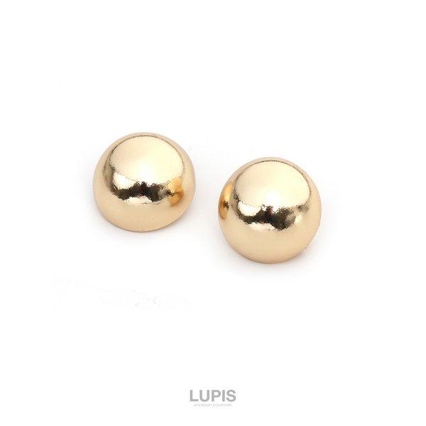 イヤリング メタルボール メタル ぷっくり シンプル 上品 華やか モード カジュアル きれいめ クリップ式 セミマット ゴールド シルバー ...
