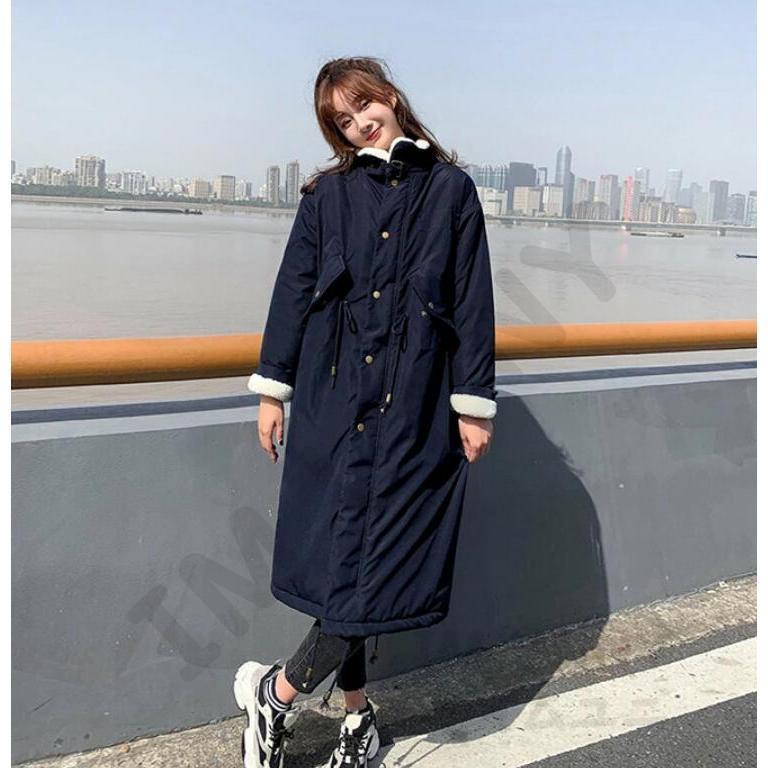 ボアコート レディース 中綿コート 冬 ロングコート モッズコート 裏ボア 裏起毛 トレンチコート 長袖 ゆったり 厚手 立ち襟 暖かい 冬物 ファー付き IM UNNY ...