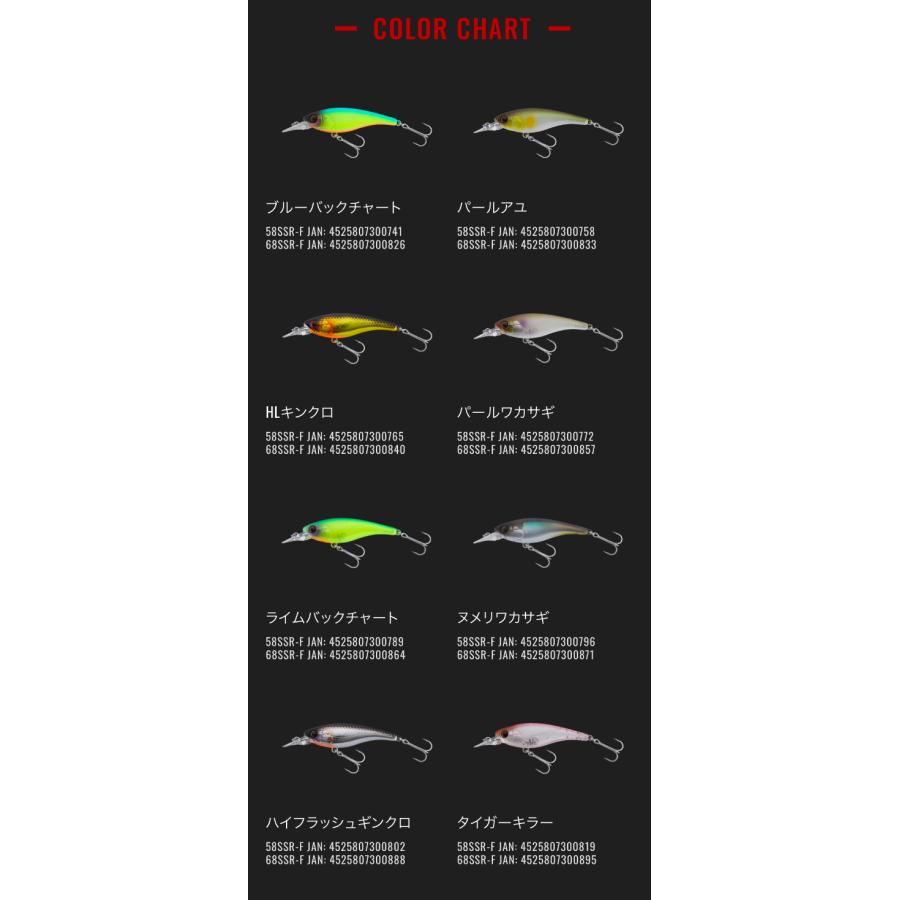 ジャッカル ソウルシャッド58SSR F : soulshad58ssr : ルアーショップB.B - 通販 - Yahoo!ショッピング