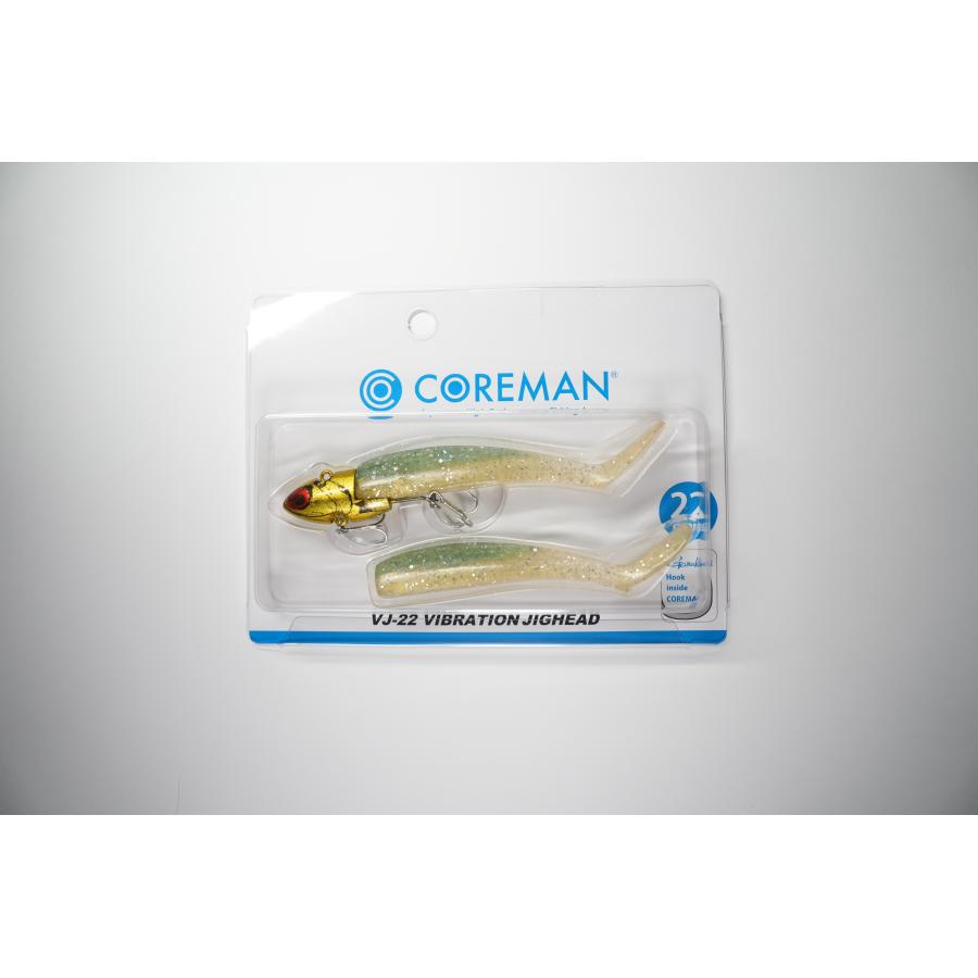 COREMAN(コアマン) ジグヘッド VJ-22 バイブレーションジグヘッド #046 ゴールドヘッド/シャローイワシ : ルアープラス ...