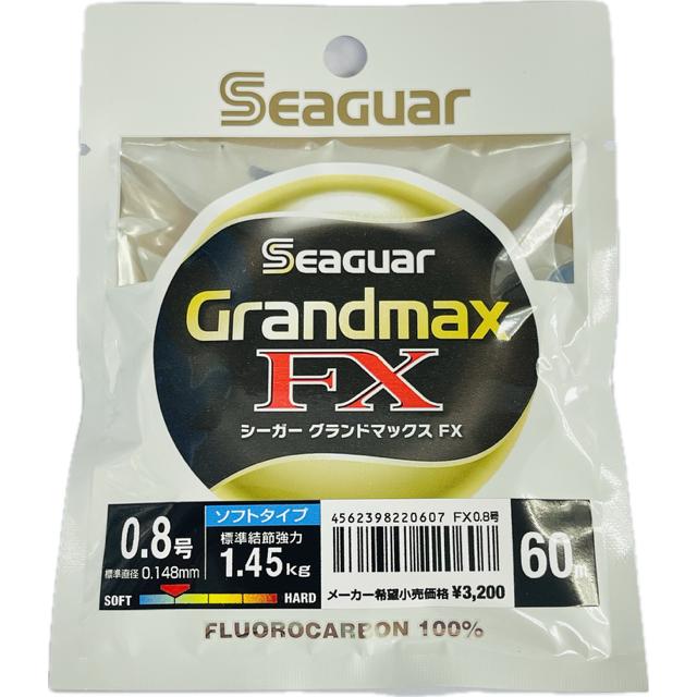 Seaguar シーガー グランドマックスFX 60m 0.8号 フロロカーボン ハリス : ルアープラス - 通販 - Yahoo!ショッピング