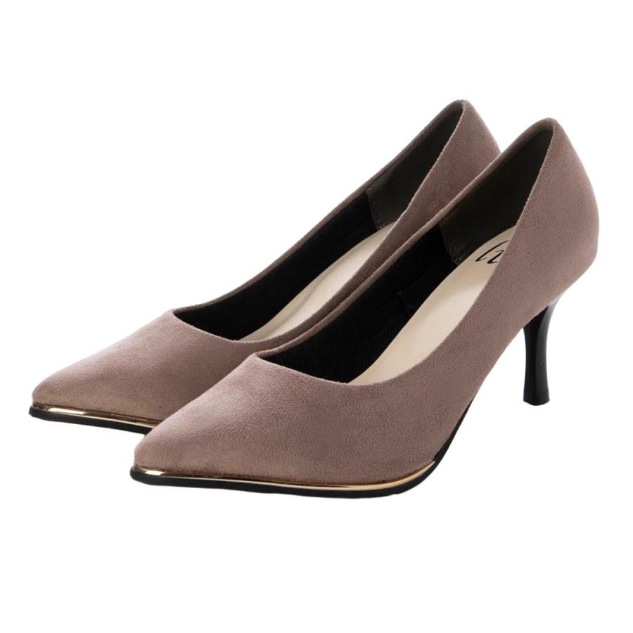 lus.23052 ゴールドパイピングポインテッドトゥパンプス 7.0cmヒール プレーンパンプス :23052:lustre Yahoo!店 - 通販 - Yahoo!ショッピング