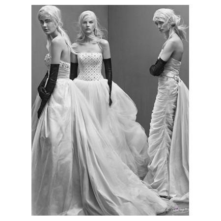 VERA WANG White by Vera Wang ジュエリー装飾チュールドレス VERA WANG White by Vera Wang ジュエリー装飾チュールドレス
