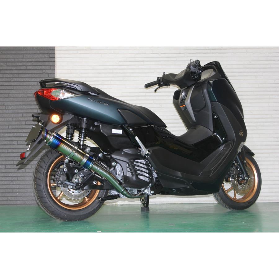 HMS NMAX125 NMAX155 SEG6J SG66J バイクマフラー シグナス グリファス 8BJ-SEJ4J M-DX ステンレス ブルーカラー マフラー バイクパーツ フルエキ ...