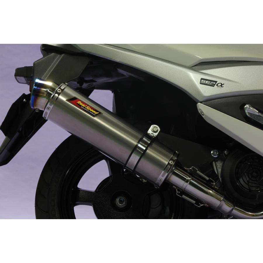 バーグマン バーグマンストリート125EX バイクマフラー 8BJ-EA23 Meteo メテオ チタンソリッド マフラー ドレスアップ 社外 ...