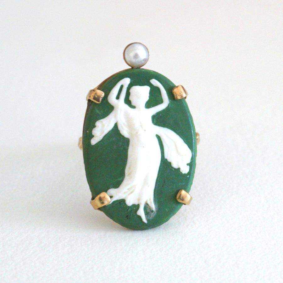 JUNCO Paris 【SALE 30%OFF】ジュンコパリ PARIS ヴィンテージ カメオリング グリーン : ラブリ - 通販 ...