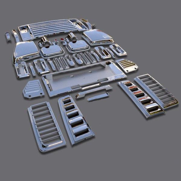 03-04y HUMMER/ハマーH2 クロームメッキ エクステリアキット40pc : LAX AUTO PARTS - 通販 - Yahoo!ショッピング