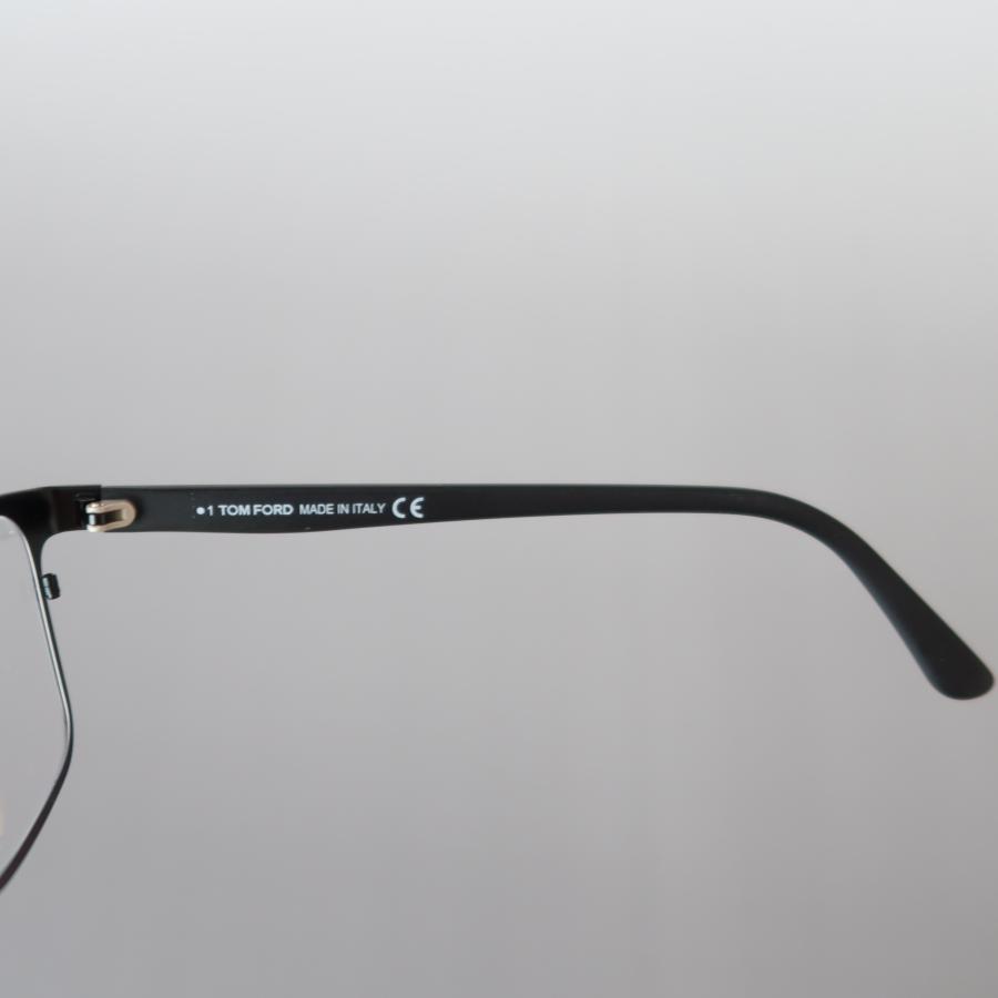 メガネ トムフォード TOM FORD スクエア マットブラック 新品 黒 金 メタル アセテート ブルーライトカット ゴールド コンビ ...