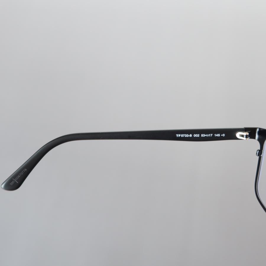 メガネ トムフォード TOM FORD スクエア マットブラック 新品 黒 金 メタル アセテート ブルーライトカット ゴールド コンビ ...