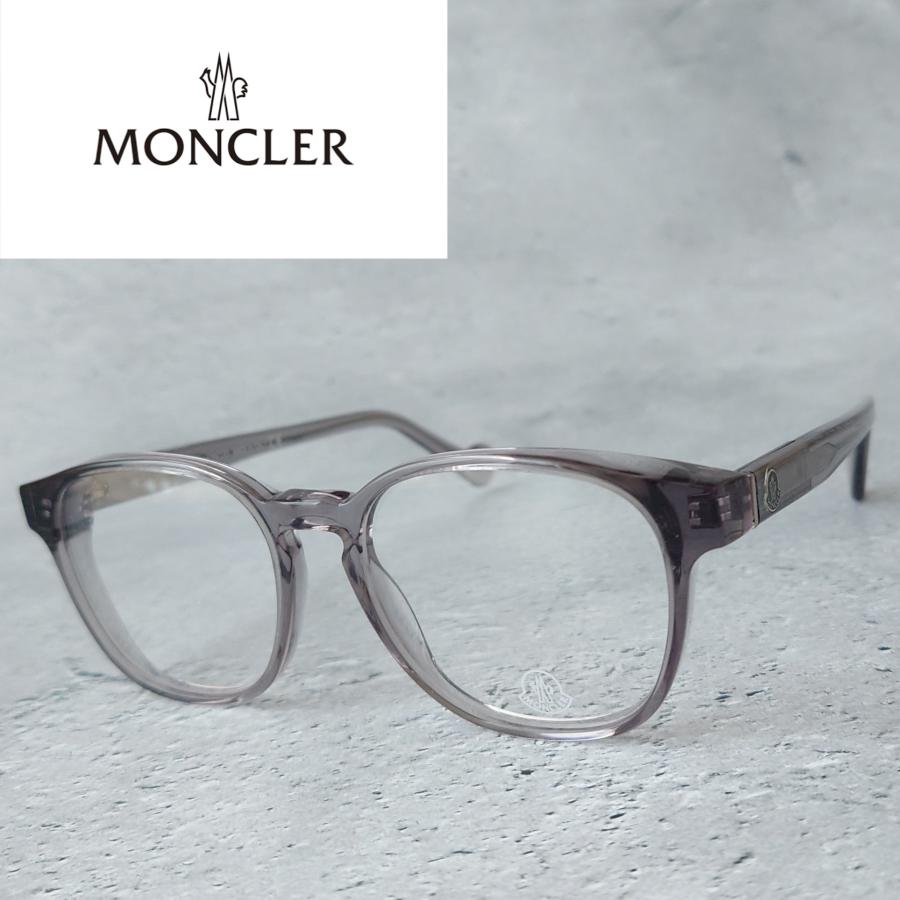 メガネ MONCLER モンクレール グレー スケルトン メタル 新品 めがね 眼鏡 アセテート ボストン メンズ レディース 透明 ML5013 :ML23004:Luxoptiko TO ...