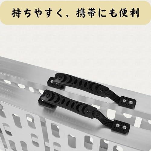 MAXIVMAN ラダーレール（バイク用スロープ・アルミブリッジ）2本セット、折りたたみ式・軽量アルミラダー、合計耐荷重680kg、226cm× : LUXSPEI - 通販 - Yahoo ...
