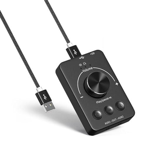 Docooler ボリュームコントロールノブ、ワンクリックミュート機能と3つのボリュームコントロールモードを備えたUSBコンピュータボリュームコ : LUXSPEI - 通販 - Yahoo ...