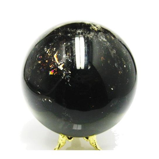 天然石丸玉 レインボーモリオン 黒水晶丸玉 56ミリ 250g : luz 天然石丸玉 レインボーモリオン 黒水晶丸玉 56ミリ 250g : luz