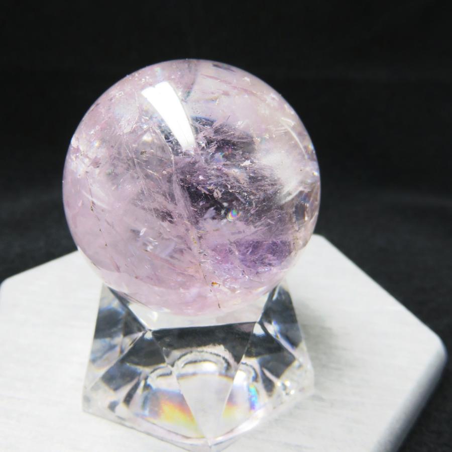 丸玉 虹入りラベンダー アメジスト丸玉 39mm (86g) 紫水晶 浄化 ヒーリング クリスタル 置物 現物売り 1点物 : luz - 通販 - Yahoo!ショッピング