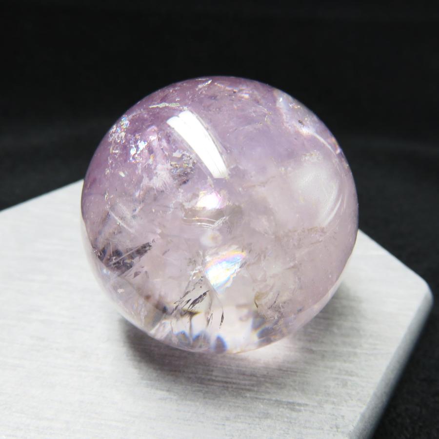 丸玉 虹入りラベンダー アメジスト丸玉 39mm (86g) 紫水晶 浄化 ヒーリング クリスタル 置物 現物売り 1点物 : luz - 通販 - Yahoo!ショッピング