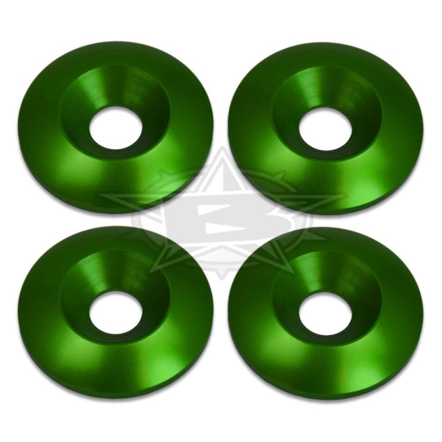 《04-04-017》Blowsion 8mm Billet Conical Washers Green コニカルワッシャ グリーン : 04 ...