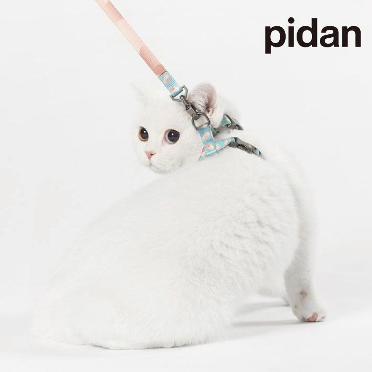 ピダン pidan 猫 ハーネス リード ダブルロック ワンタッチ式 抜けない 絡まり 防止 簡単 猫用ハーネス 猫用リード ねこハーネス ねこリード 送料無料 : pd202402002 ...