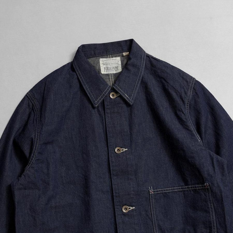 FULLCOUNT フルカウント 2015-1 Denim Chore Jacket One Wash デニムチョアジャケット ワンウォッシュ : fc2015-1dchorejktow ...