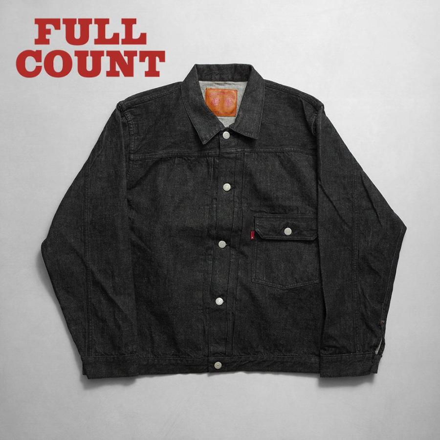 FULLCOUNT フルカウント 2107BK Type1 Black denim jacket ONE WASH ブラックデニムジャケット 1st ジージャン ワンウォッシュ ...