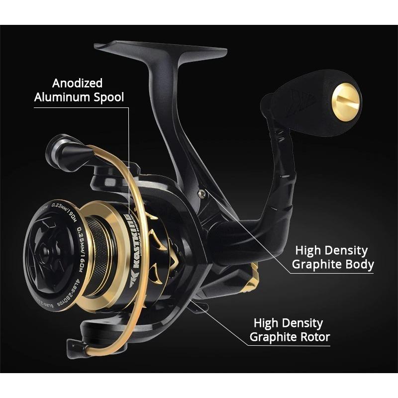 KASTKING Kastking 3000 Valiant Eagle Spinning Reel Gold カストキング ヴァリアント ...