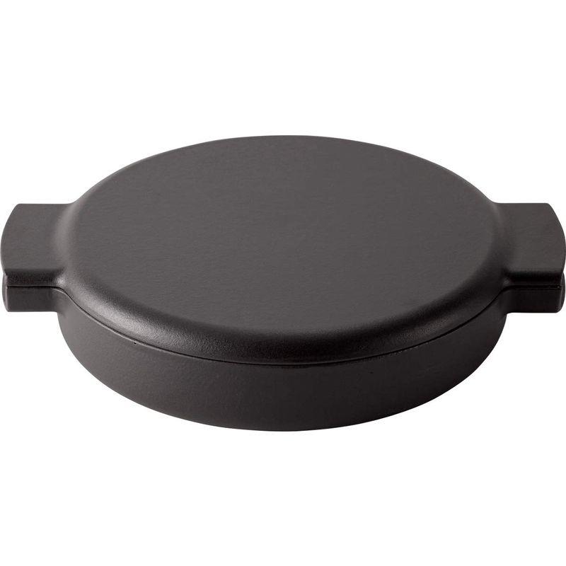 Ovject キャンプ アウトドア 日本製 両手鍋 ホーロー 鋳物 浅型 23cm 1.6L ダッチオーブン 薪ストーブ 料理 IH対応 マ :20230227090744-02361:リラ ...