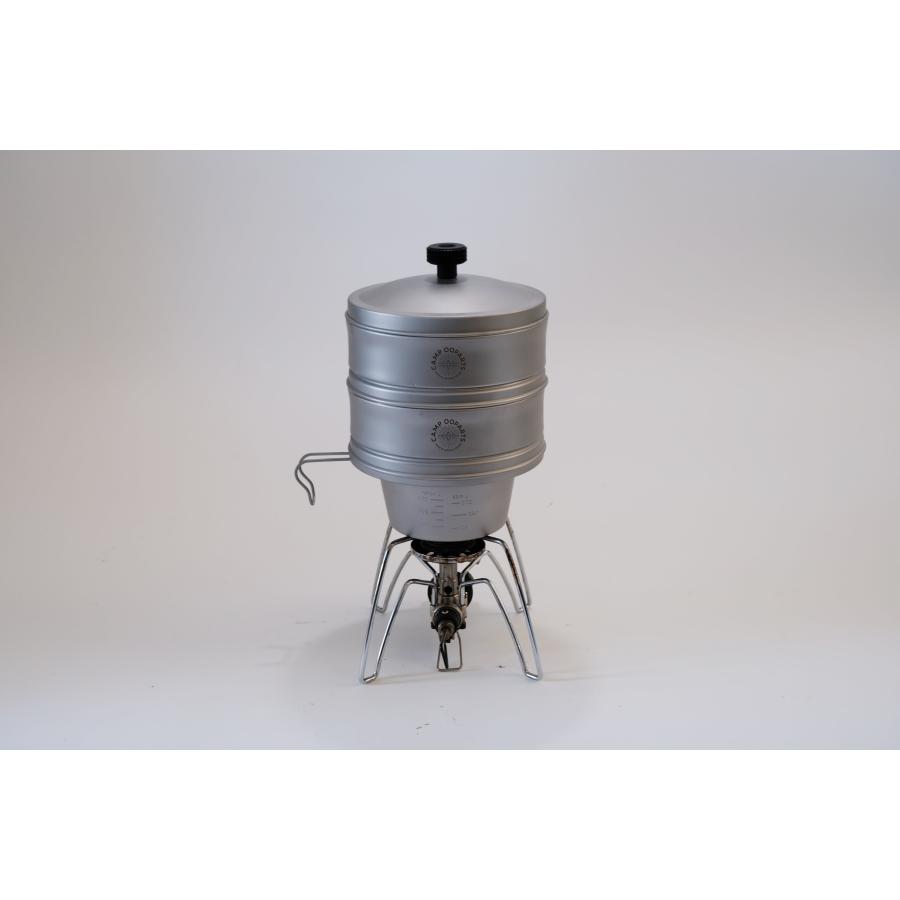 CAMPOOPARTS キャンプ オーパーツ 「蒸しぇら」 15cm 2段 ステンレス サテン仕様 シェラカップ セット セイロ 蒸し器 アウトドア 用品 : Greenfield Store ...