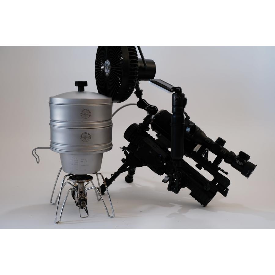 CAMPOOPARTS キャンプ オーパーツ 「蒸しぇら」 15cm 2段 ステンレス サテン仕様 シェラカップ セット セイロ 蒸し器 アウトドア キャンプ 用品 : co ...