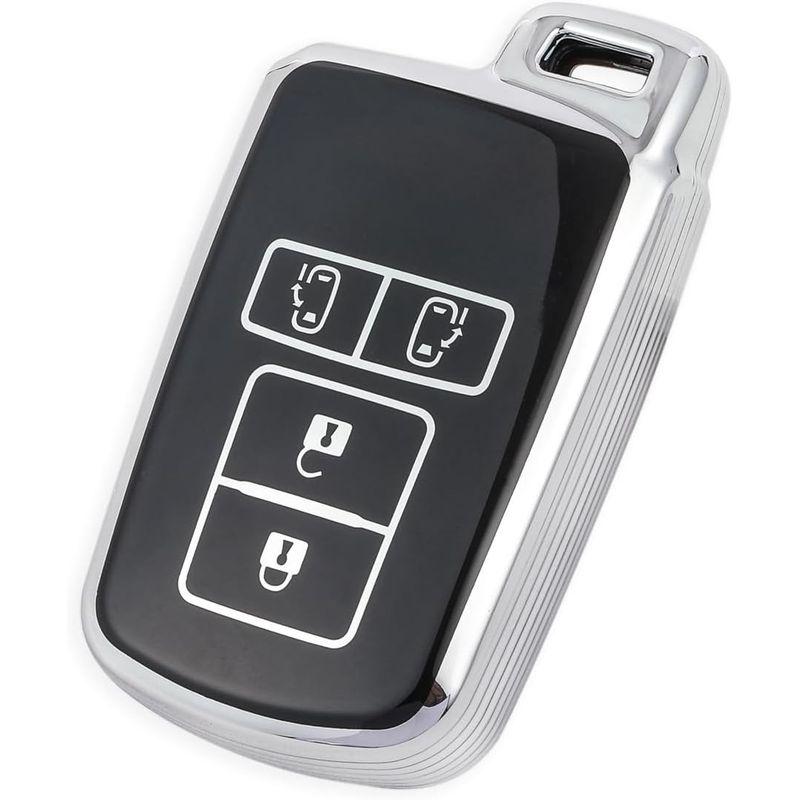 YANMW ヴォクシーノア 80系キーケースシエンタキーカバー 適合トヨタアルファード ヴェルファイア 30系 スマートキーケース(シルバー : 20240212183854-00211 ...