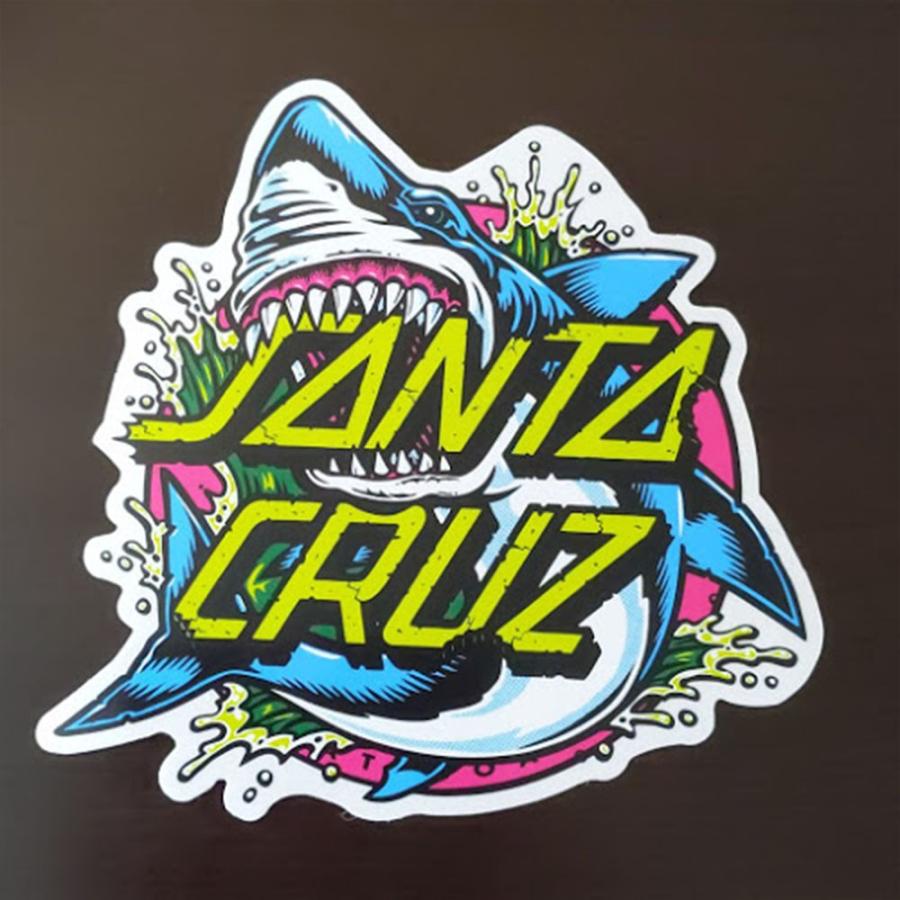 SANTA CRUZ 【ST-604】Santa Cruz Skateboard サンタクルーズ スケートボード ステッカー Shark ...