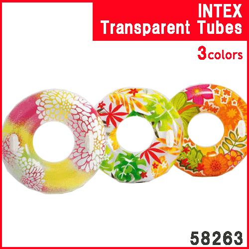 浮き輪 ウキワ 花柄 トランスペアレントチューブ 97cm 58263 INTEX インテックス :58263:スポーツエイティ - 通販 ...