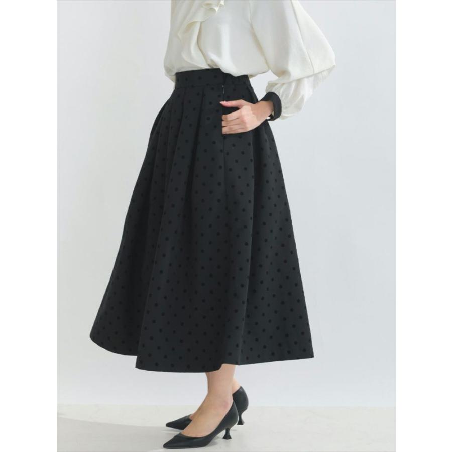 PICCIN PERLA ピッチンぺルラ 即日発送 フロッキードットタックスカート 906070タックスカート スカート ドット レディース : M.i.e - 通販 - Yahoo!ショッピング